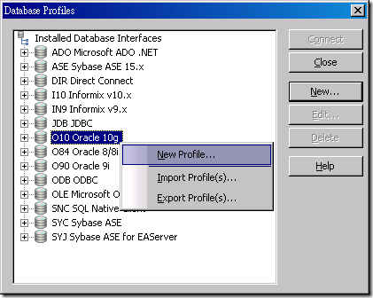 PriNcIpiAnte: 設定PowerBuilder連接oracle資料庫之.ini file